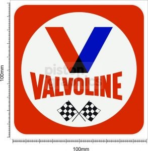 Valvoline Oil Sticker | Piston Graphics traditional stickers